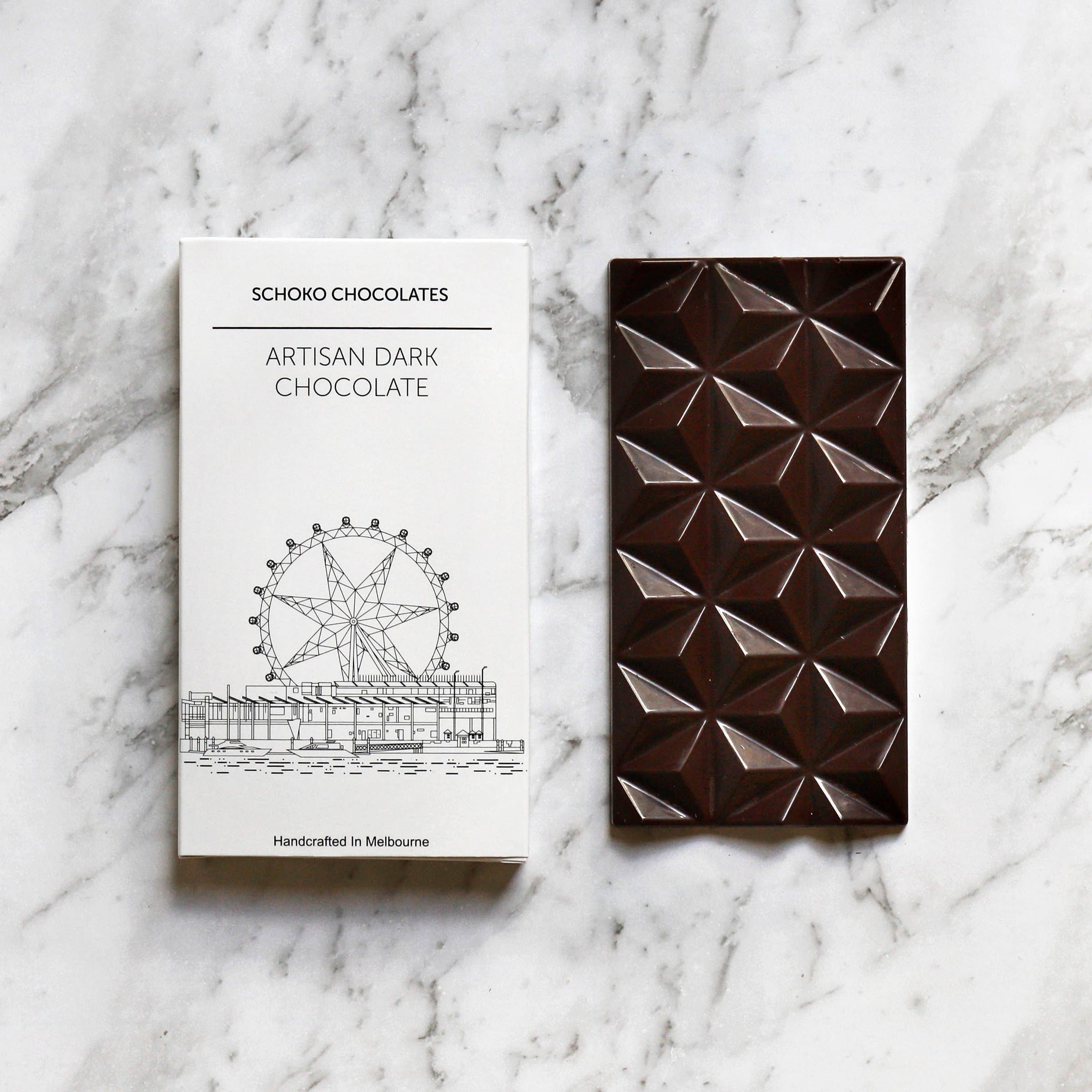 Premium Dark Chocolate Bar | Intense Cocoa Flavor | 75g – Schoko Chocolates